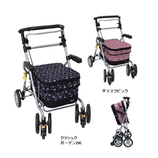 サイズ：51.5(W)　X　71(L)　X　82.5〜92.5cm(H)（4段階）　　　　折りたたみ時　/　41cm(L)　　　　座面　/　40(W)　X　43(L)　X　49cm(H)　　　　前後輪　/　17cm重量：7.3kg耐荷重：1...