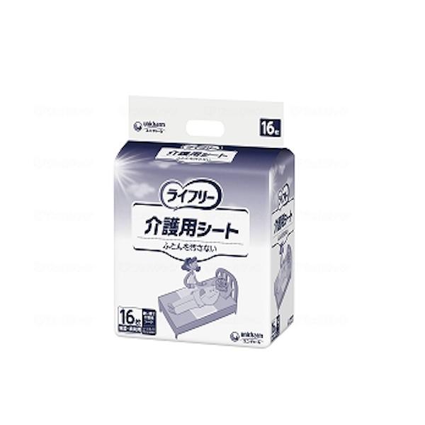 ユニ・チャーム製シーツ、大きくて吸収力があり、万が一の時も布団を汚さないサイズ：90cm(W)　X　60cm(L)