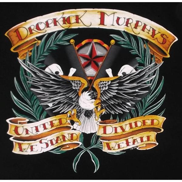 DROPKICK MURPHYS EAGLE-UNITED WE STAND MENS TEEバグパイプやマンドリン等をフューチャーしたアイリッシュ色の強いボストン代表HARDCORE/Oiバンド,DROPKICK MURPHYSのTeシャ...