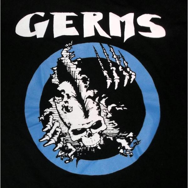 GERMS Mohawk Skull TEEL.A.PUNK Legend ジャームスのTシャツ「Mohawk Skull 」です!わずか3年の活動期間にも拘わらず（1977-1980）、80年代以降のUSハードコア、NIRVANAを中心と...