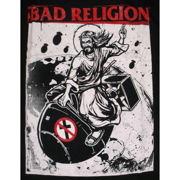BAD RELIGION-ATOMIC JESUS MENS TEE1979年に結成されたパンク・ロックバンド「バッド・レリジョン」のTシャツ「ATOMIC JESUS」です。「Epitaph」の創始者でもあり、ペニーワイズをはじめオフスプ...
