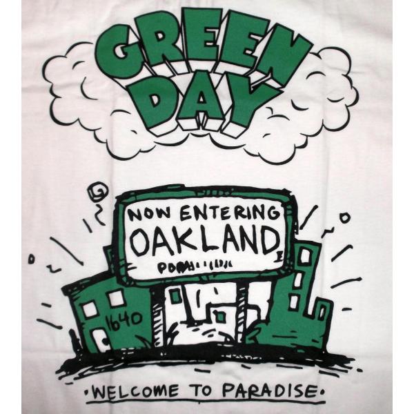 GREEN DAY UNISEX TEE: WELCOME TO PARADISEグリーンデイのオフィシャルTシャツ「WELCOME TO PARADISE」です。87年にビリー・ジョーを中心としてサンフランシスコはバークレーで結成、PUN...