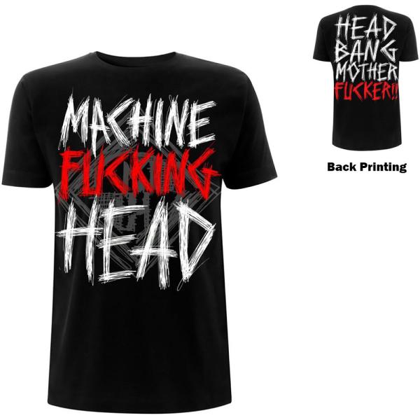 Machine Head Men's Tee: BANG YOUR HEAD 正規品92年にCA. オークランドで結成され、90年代メタルを代表するバンドの1つ「Machine Head」のTシャツ「BANG YOUR HEAD 」です。メ...