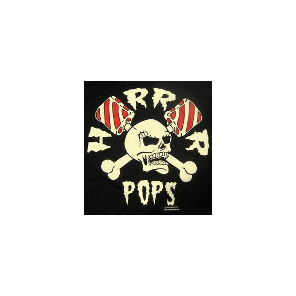 Horrorpops Skull T-Shirt女性ヴォーカル・サイコビリー“THE HORRORPOPS（ホラーポップス）”のTシャツ「SKULL」です。棺桶ベースでお馴染み“ネクロマンティクス”のベース／ヴォーカルKim Nekroma...