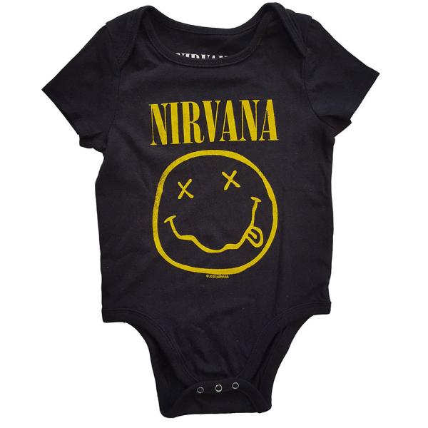 NIRVANA KIDS BABY GROW: YELLOW SMILEY/正規品An official licensed Kids Baby Grow featuring the Nirvana 'Yellow Smiley' desig...