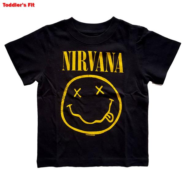 NIRVANA KIDS TODDLER T-SHIRT: YELLOW SMILEY /正規品An official licensed Nirvana Kids Toddler Tee featuring the 'Yellow Smil...