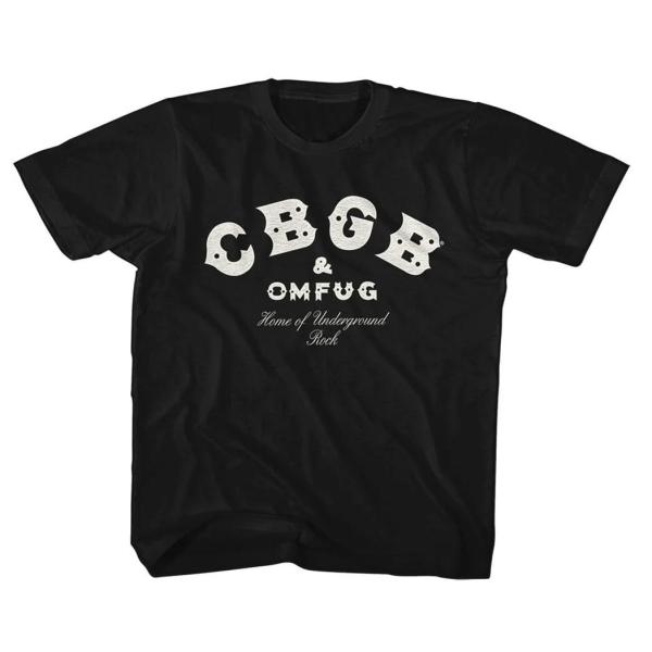 CBGB-LOGO-BLACK TODDLER S/S TSHIRTヒリー・クリスタルのクラブ「ヒリーズ・オン・バワリー」をベースとして1973年にニューヨークシティ,マンハッタンのブリッカー通り,バワリー315番地にオープンしたNYパンク...