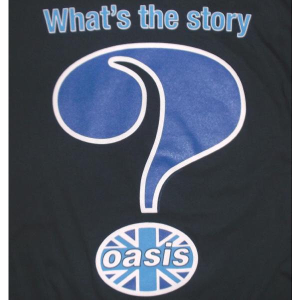 Oasis -? QUESTION MARK (NAVY) - 正規品ブリットポップ・ムーブメントの代表格であり、近年の英国が誇る国民的ロックバンド「オアシス」のオフィシャルTシャツ「QUESTION MARK (NAVY)」です。現代のビ...