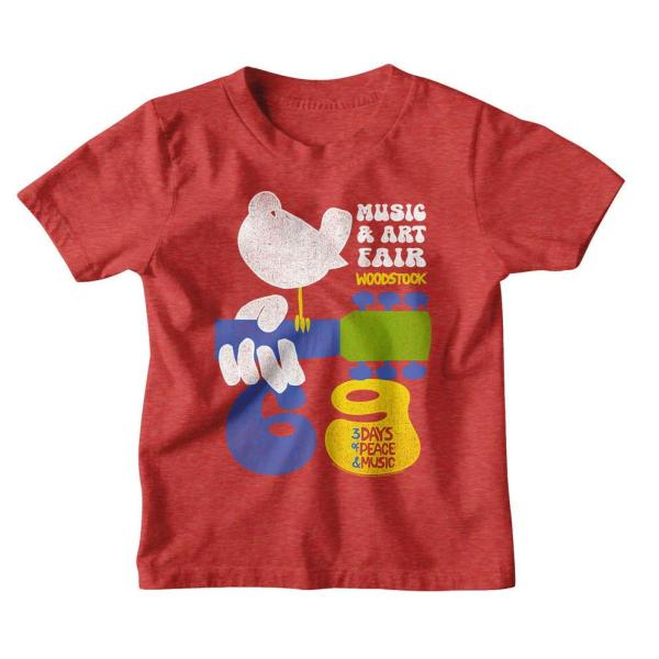 WOODSTOCK MUSIC AND ART FAIR-RED HEATHER TODDLER S/S TSHIRT1969年8月15日（金）からの3日間、ニューヨークはベセルで開かれた、ロックを中心としたフェスティバル「ウッドストック」...