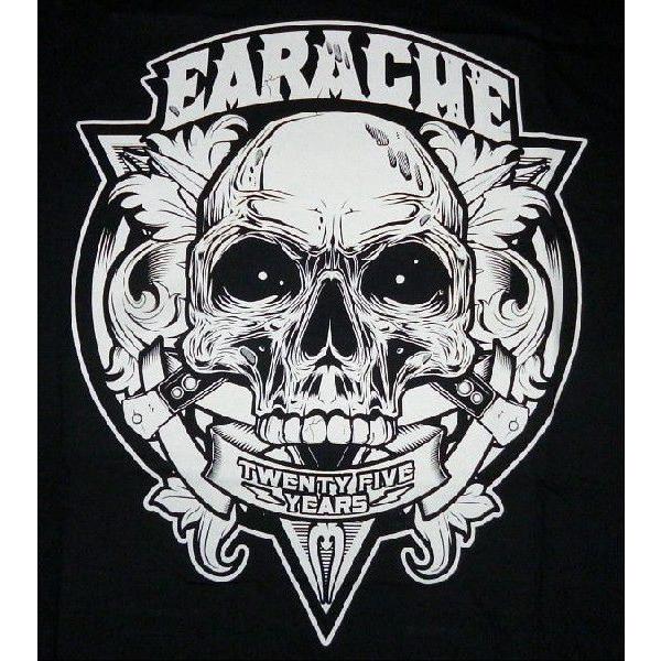 EARACHE 25th anniversaryデスメタル・グラインドコアを中心に扱うイギリス・ノッティンガムのレコードレーベル,EARACHE RECORDSのTシャツ「EARACHE 25th anniversary」です。ナパーム・デ...