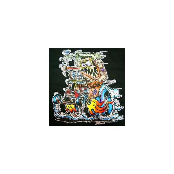 Ed Roth/Von Dutchの影響を受けた現在の西海岸ロウブローアートのトップアーティスト、ヴォンフランコのTシャツ「Palmaid」です。フロントに、リーゼントスタイル・Hot Rodding MonsterのNewデザイン!細かい...