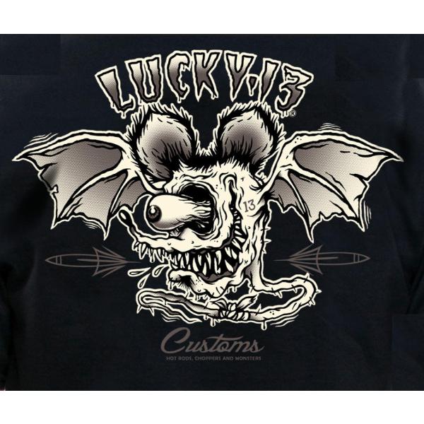 The FINK EYE Short Sleeve Tee by Lucky 13 黒 正規品The Fink Reaper short sleeve tee is a 6.1 ounce soft spun 100% cotton tee...