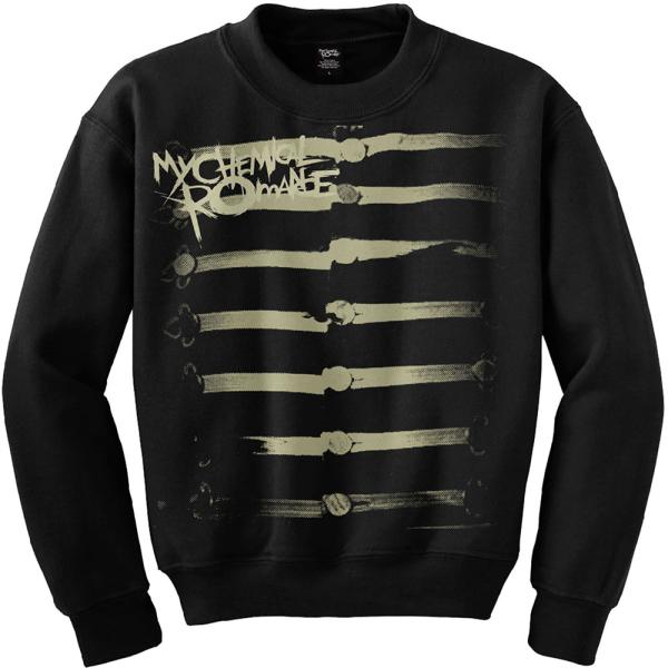 MY CHEMICAL ROMANCE UNISEX SWEATSHIRT: TOGETHER WE MARCH /正規品ニュージャージー出身,クイーンやザ・スミス、ブラック・フラッグ、アイアン・メイデン、ジョイ・ディヴィジョン、ミスフィッ...