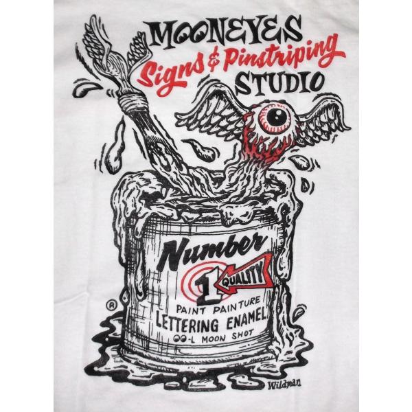 MOONEYES (ムーンアイズ) Sings &amp; Pinstriping Studio T - Shirtムーン サインズ &amp; ピンストライピング ステューディオ T シャツピンストライプに必要不可欠な MAC ブラシと ...