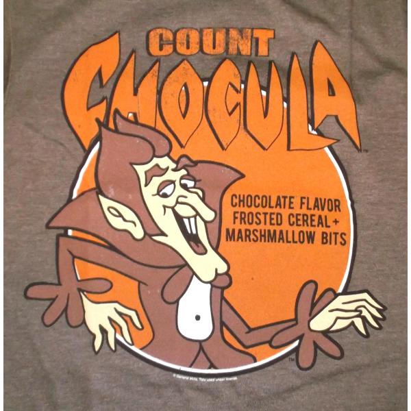 1971年にGeneral Millsによって生み出されたチョコレート風味のシリアル、「Count Chocula」のTシャツ「Count Chocula T-SHIRTS」Count Choculaはトウモロコシ、オートミールを原材料とし...