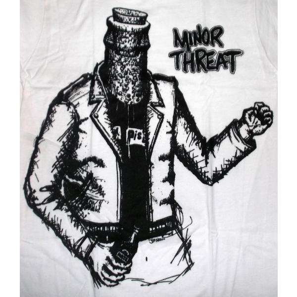MINOR THREAT: BOTTLEMAN MENS TEE 正規品1980年に結成、ワシントンD.C.を中心に活動したハードコア・パンク・バンド「MINOR THREAT」のTシャツ「DRIP MENS TEE」です。ストレート・エッ...