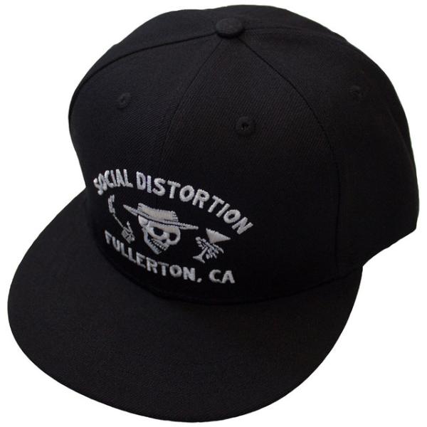 ソーシャル ディストーション Social Distortion Unisex Snapback Cap: Fullerton Skelly (Black) 正規品On the front of the hat is Social Dist...