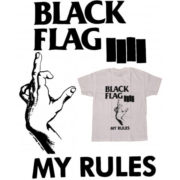 BLACK FLAG - My Rules MENS TEE 正規品1976年に結成、西海岸ハードコアの代名詞ともいえる、ブラック・フラッグのTシャツ「My Rules MENS TEE 」です!ヘンリー・ロリンズも在籍していたブラックフラ...