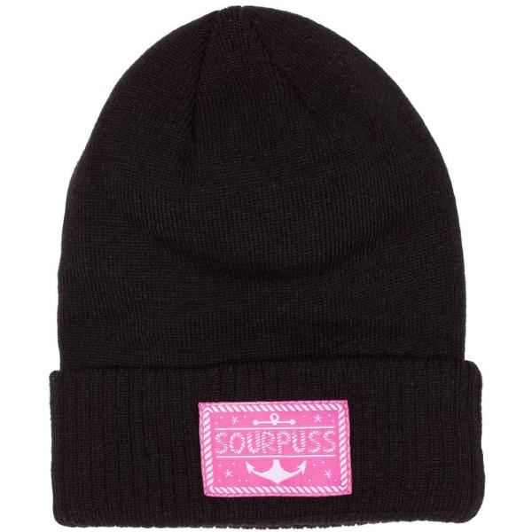 SOURPUSS : ANCHOR LOGO BEANIE HAT BLKAnd if you are lookin' for that perfect basic black hat, here it is from Sourpuss!T...