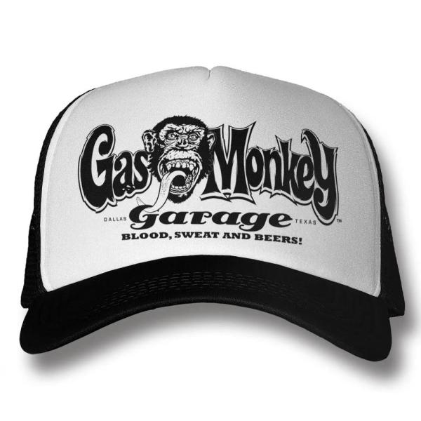 Gas Monkey Garage Logo Trucker Capディスカバリーチャンネルで放送されていたリアリティ番組『ファスト＆ラウド』（Fast N' Loud ) ガス・モンキー・ガレージのベースボールキャップ,EUライセンスのオ...