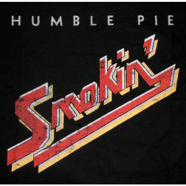 HUMBLE PIE UNISEX T-SHIRT: SMOKIN' VINTAGE /正規品ピーター・フランプトンが中心となって結成,1969年にシングル「Natural Born Bugie」でデビュー,スティーヴ・マリオットをはじめビ...