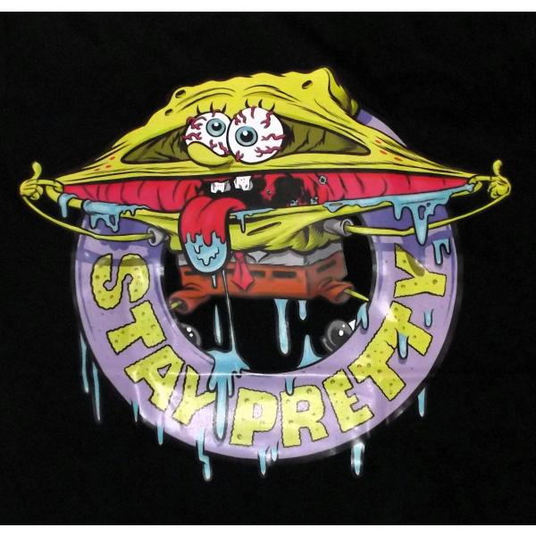 「スポンジ・ボブ」と仲間達を描くアニメ「SpongeBob SquarePants」のTシャツ「Stay Pretty T-Shirt」ちょっとレアなEUライセンスのオフィシャルT!善意たっぷりな性格、前向きで凄まじくハイテンション、パイナ...