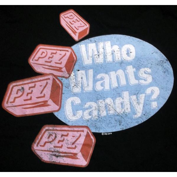 PEZ, WHO WANTS CANDY MENS LIGHTWEIGHT TEE 正規品ドイツ語のPfefferminz（ペパーミント）の略を語源とし、エドワード・ハース三世によって1927年にオーストリアでうまれたペパーミント風味のキャ...