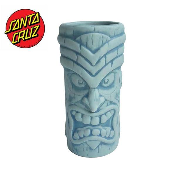 【 SANTA CRUZ 】 " ROSKOPP TIKI MUG 16oz " - BLUE PATINAThe Santa Cruz Roskopp Tiki Ornamental Mug in Off Patina is a uniq...