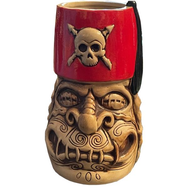 Shrunk'n Monk Tiki Mug - Open Edition - Red FezMahalo Tiki's First Exclusive Mug design of 2023 - The Shrunk’n Monk MugL...