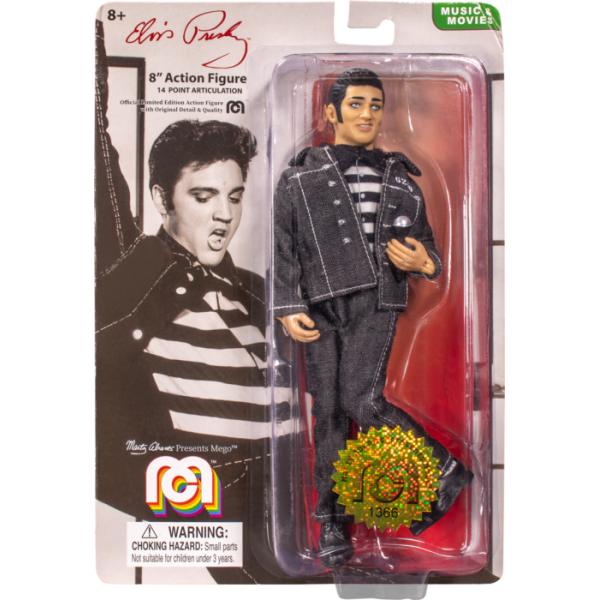 エルヴィス プレスリー フィギュア 監獄ロック Elvis Presley - Jailhouse Rock Elvis 8” Mego Action FigureThe figure has multiple points of arti...