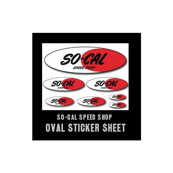 So-Cal Speed Shop ソーキャル ステッカーシート1946年創業の歴史のあるホットロッドカスタムショップ「So-Cal Speed Shop」のステッカーシートです!最もスタンダードなOVALロゴマークが、1枚のシートに5種サ...