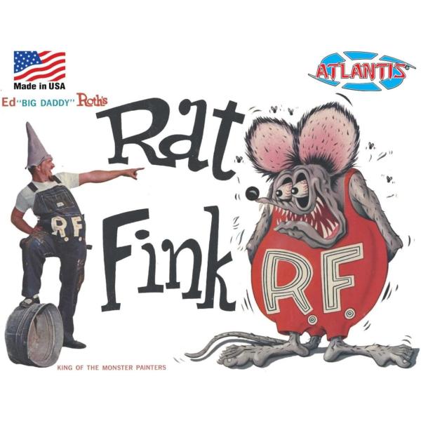 ラット フィンク モデルキット ATLANTIS Rat Fink Ed Big Daddy Roths Plastic Model Kit プラモデル※お届けする品は、未塗装・未完成品です。エド "ビッグ ダディ" ロス ラット フィンク...