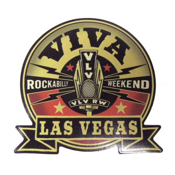LARGE CORE LOGO STICKERDesign by Vince Ray7.5 inches世界最大のロカビリーイヴェント「Viva Las Vegas」のステッカーです。サークルとリボンロゴのICON系デザイン!!サイズ:約1...