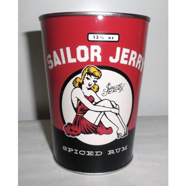 Sailor Jerry Spiced Rum 13 1/2 oz. Limited Edition Metal Oil Can Cupタトゥーブランドの重鎮「Sailor Jerry」のオイル缶タイプのメタル カップです。バイカーのりの無...