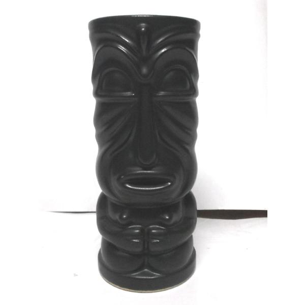 Otagiri Black Droopy Tiki MugNo chips,cracks or repairs.This mug design by Otagiri has a tiki with a lined, droopy face,...