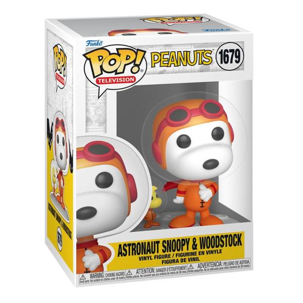 Peanuts Astronaut Snoopy &amp; Woodstock Funko Pop Vinyl Figure #1679:This Peanuts Astronaut Snoopy &amp; Woodstock Funk...