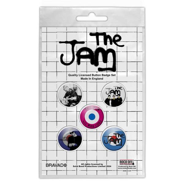 ザ・ジャム バッジ 5pcs THE JAM Button Badge Pack: All Mod Cons 正規品Set of 5 digitally printed plastic button badges in a poly bag...