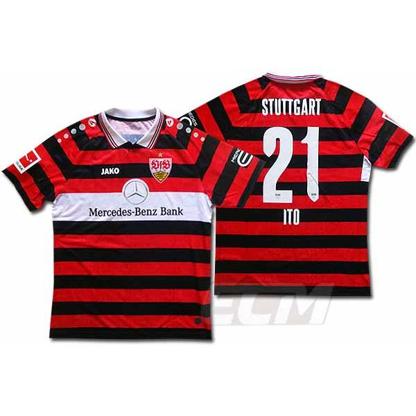 ■商品説明ブンデスリーガのシュトットガルトのユニフォームになります。日本代表で活躍する伊藤洋輝選手のネームナンバー付ユニフォームになります。■商品仕様素材：ポリエステル・No.21 ITO ネームナンバー付・ブンデスリーガパッチ付・EQロゴ...