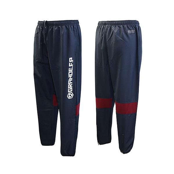 ■商品説明グランデのトレーニグロングパンツサイドにＧＲＡＮＤＥＦＰロゴプリント、裾にジップ付きなのでスタイリッシュに着こなせるデザイン。撥水加工をほどこし風やちょっとした雨を凌げる速乾性に優れたポリエステルリップ素材。左右両脇にスラッシュポ...