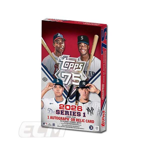 こちらは予約商品です！※ご予約受付後、約1ヶ月-2ヶ月でお届け予定■商品説明トップス社からMLB公式ベースボールカード「トップス・ベースボール・シーズン第1弾」の2026年版が登場！現役選手、レジェンド、注目ルーキーをベース、インサート、オ...