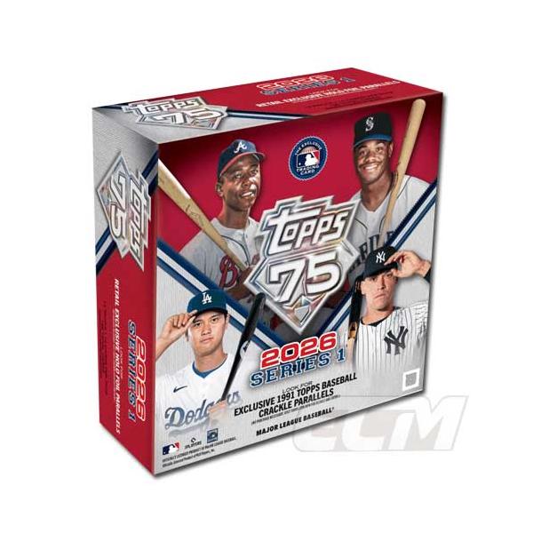 こちらは予約商品です！※ご予約受付後、約1ヶ月-2ヶ月でお届け予定■商品説明トップス社からMLB公式ベースボールカード「トップス・ベースボール・シーズン第1弾」の2026年版が登場！現役選手、レジェンド、注目ルーキーをベース、インサート、オ...
