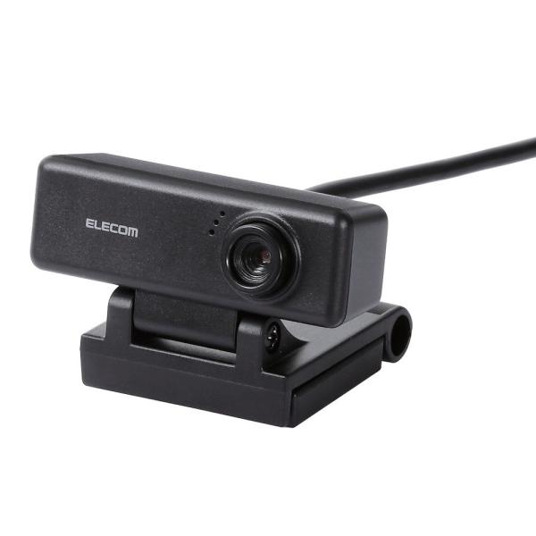 エレコム WEBカメラ UCAM-C310FBBK HD 720p 30FPS 100万画素 マイク内蔵 高精細ガラスレンズ ケーブル長1.5m ブラック ・Chromebook対応認証取得・つなぐだけですぐに使える。 ワイド画面に最適な7...