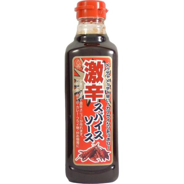 【商品名】　大黒屋 激辛スパイスソース500ml 【商品説明】　・カロリー:121Kcal・ブラント名: 大黒・内容量:500ml・原材料:砂糖(日本)、果糖ぶどう糖液糖(日本)、トマト(中国)・商品サイズ(幅×奥行×高さ):61.9×62...