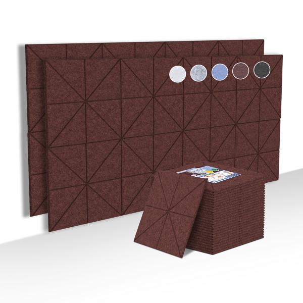 爆買サイズ：30cm×30cm×厚さ0.9cm（重さ125g）枚数：6/12/24/36/48/60/72/84/96/108/120/132/144/156/168枚入り選べる素材：100%ポリエステル繊維パッケージ：吸音ボード専用両面粘...