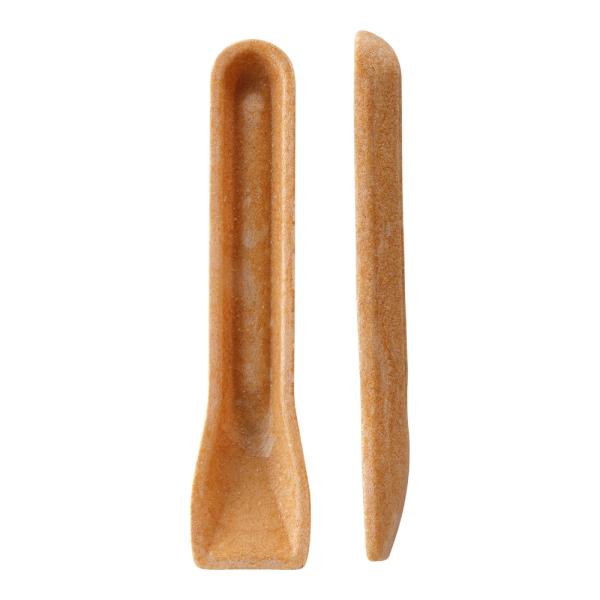 市場では珍しい、コーンカップ素材で作られた、食べられるスプーン。 適度な強度と口当たりもよく、一緒に食べるものを邪魔せず、美味しく召し上がれます。Earth-friendly（地球にやさしい）、Eat（食べられる）、Eco（脱プラ）の3つの...