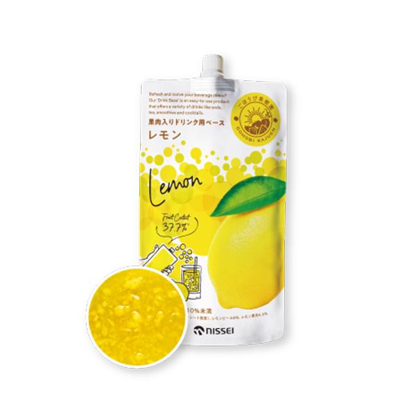 人気のソーダや紅茶（ティー）からカクテルまで、どんなメニューもグラスに注いで混ぜるだけ。これまでにない、贅沢なドリンクメニューを簡単作業でつくる事ができます。【レモン】フルーツ含有量：37.7%内容：カット4.5%、果汁25.2%（濃縮還元...