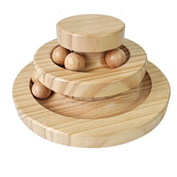 猫 おもちゃ ボール 木製 一人遊び ねこ おもちゃ 猫じゃらし ネコ ボール回転盤 猫じゃらし ボール 回転 タワー ぐるぐる 遊ぶ盤 猫 玩具 ねこじゃらし 猫遊び ひとり遊び 猫用品 ペット用品 遊べる 運動不足 ストレス解消 猫用知育玩具