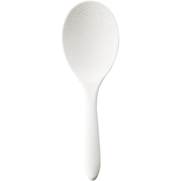 【ここがポイント！】● 表面にダブルエンボス加工を施しているので、ごはんがしゃもじにこびりつきません！● 置いてもへら部分が浮くので、てっても衛生的です！● へら部分はスプーン型となっているので、ふんわりとよそえ、リゾットなどにでも盛りやす...