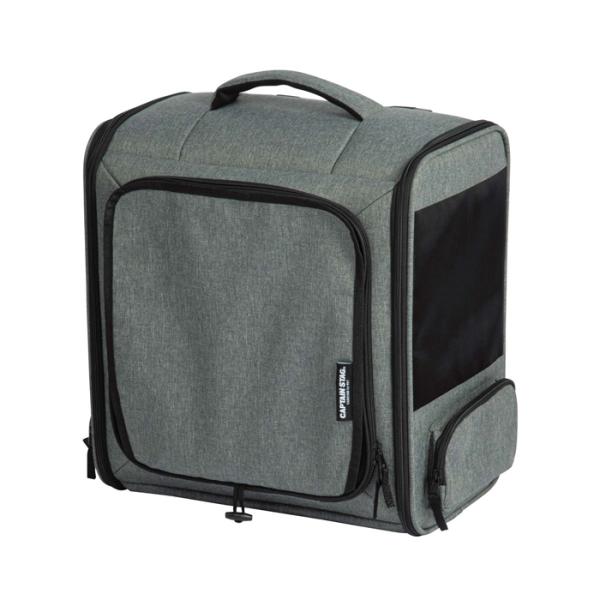 ここがポイント！お出かけや防災避難用にも使える、ペット用のリュックバッグ。便利な拡張型で、通気性抜群。多機能ポケット、飛び出し防止金具、底板付き。商品詳細サイズ：(約)幅36×奥行25×高さ40cm材　質：表生地：ポリエステル　　　　裏生地...