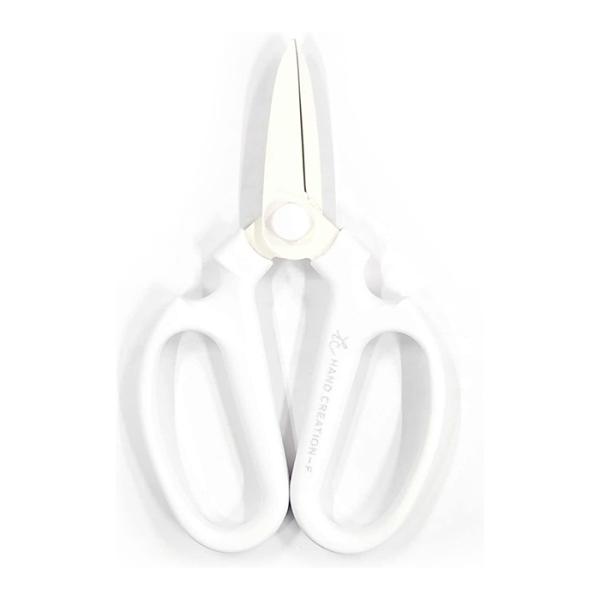 ここがポイント！ハンドクリエーション ホワイトに180mmサイズが新登場。　園芸から生花まで幅広い用途でご利用頂けます。刃部はシブ・ヤニが付きにくいフッ素樹脂加工。サビにも強い生花・園芸ハサミ。カラーは弊社でしか販売していない特別色のホワイ...